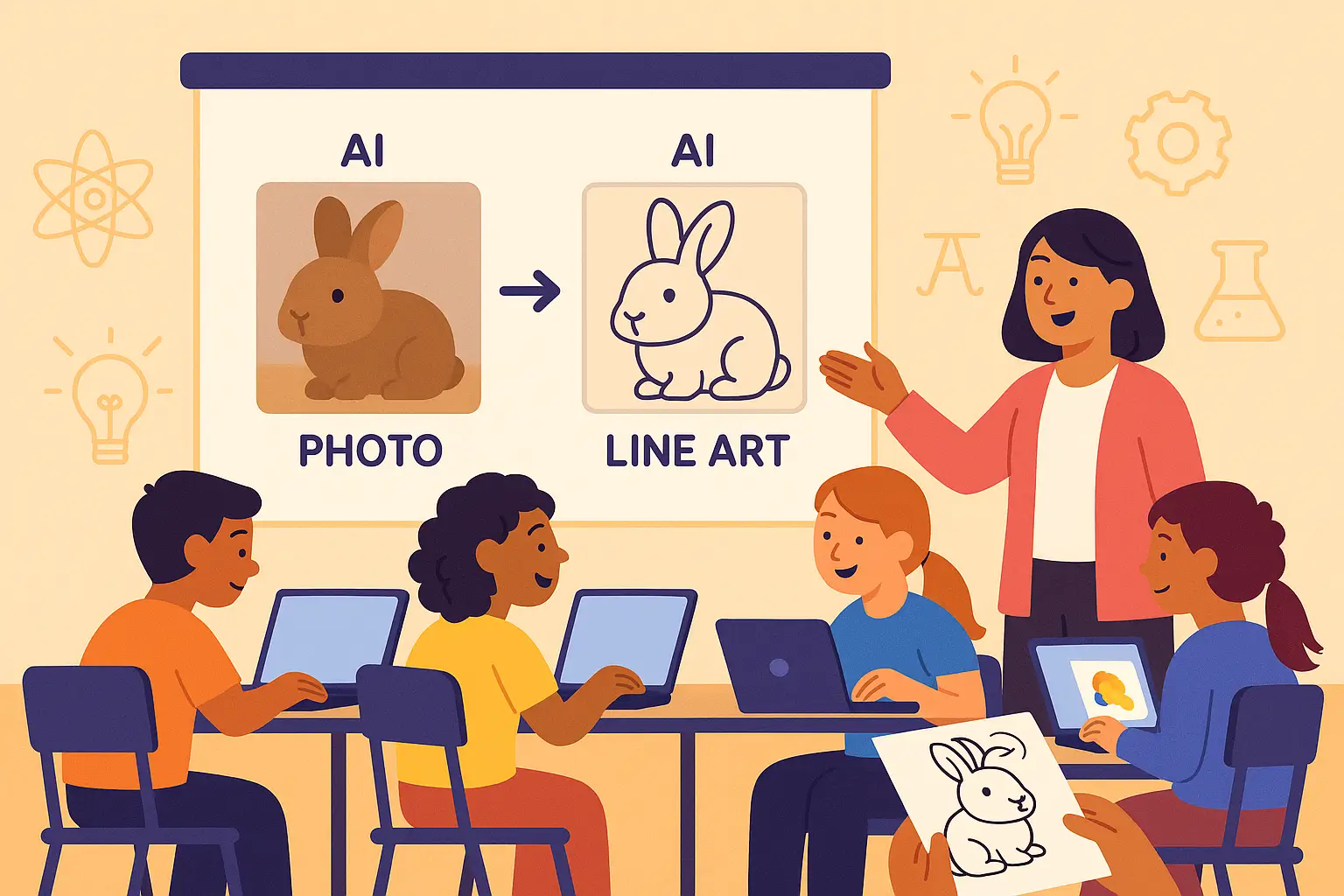 Classroom Guide: Teach with AI Coloring Pages | Free Online AI Coloring ...